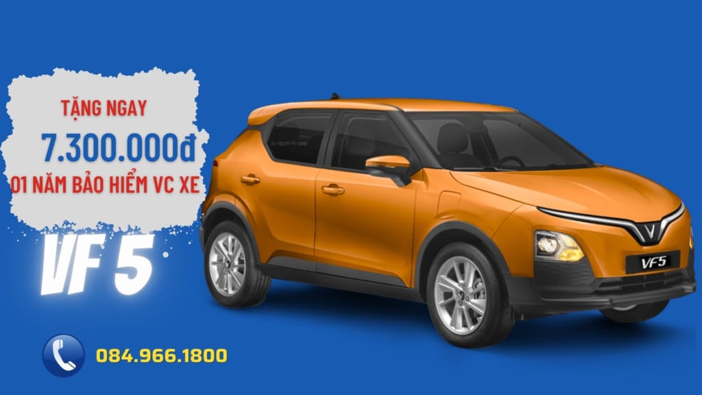 Xe điện VinFast VF 5 Plus Dòng SUV Phân Khúc A - Dailyxehoi.com.vn
